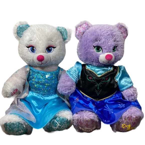Build-A-Bear | Toys | Anna And Elsa Build A Bear Workshop 8 Bears With ...